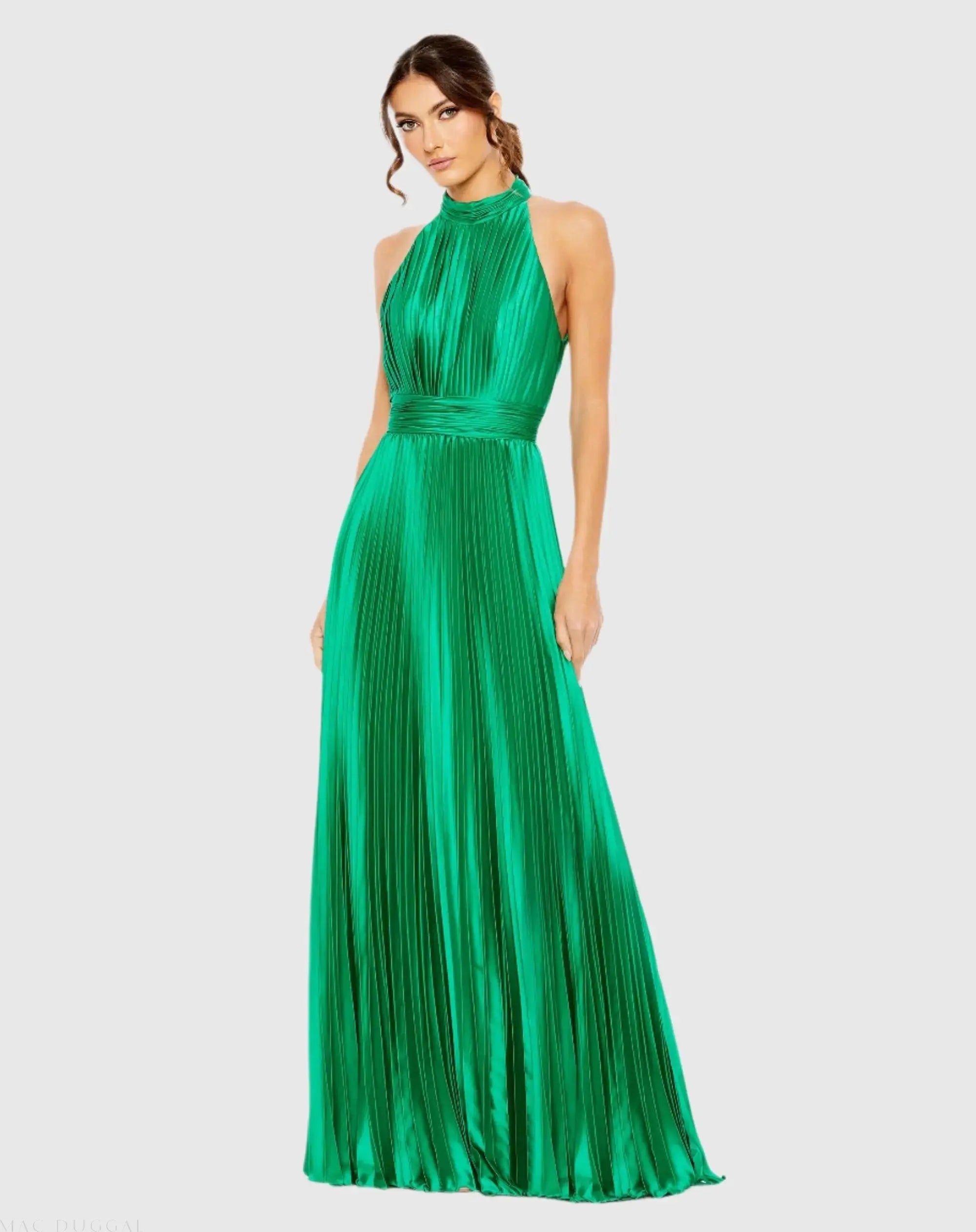 pilcro halter plunge midi dress Miss Circle Women's Fiera Mahogany Plunging Halter Belted Midi Dress