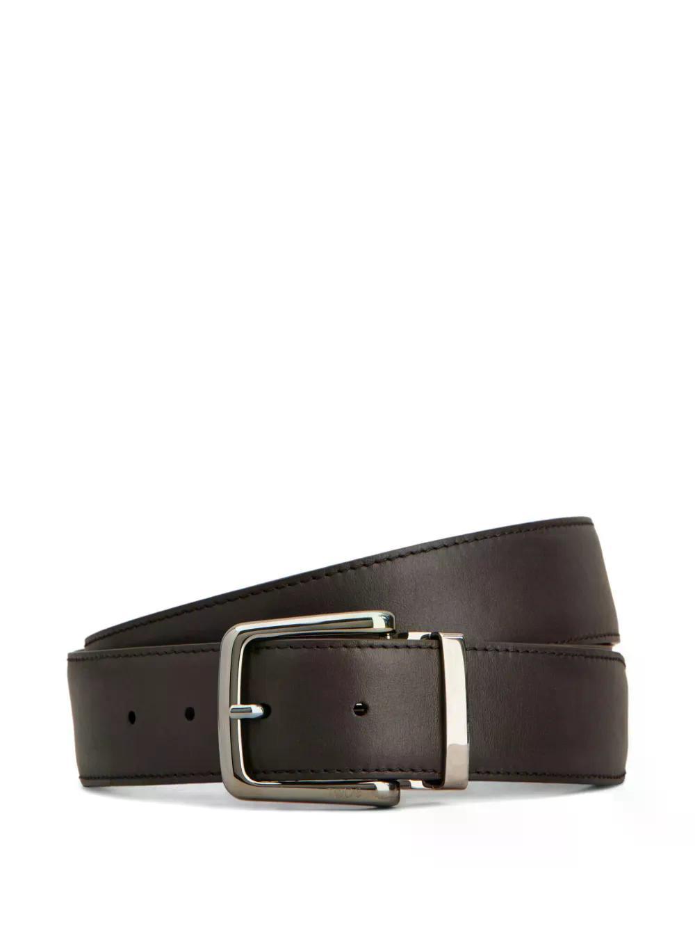 Buy LEMAIRE Reversed 25 Belt - Br449 Dark Brown At 10% Off