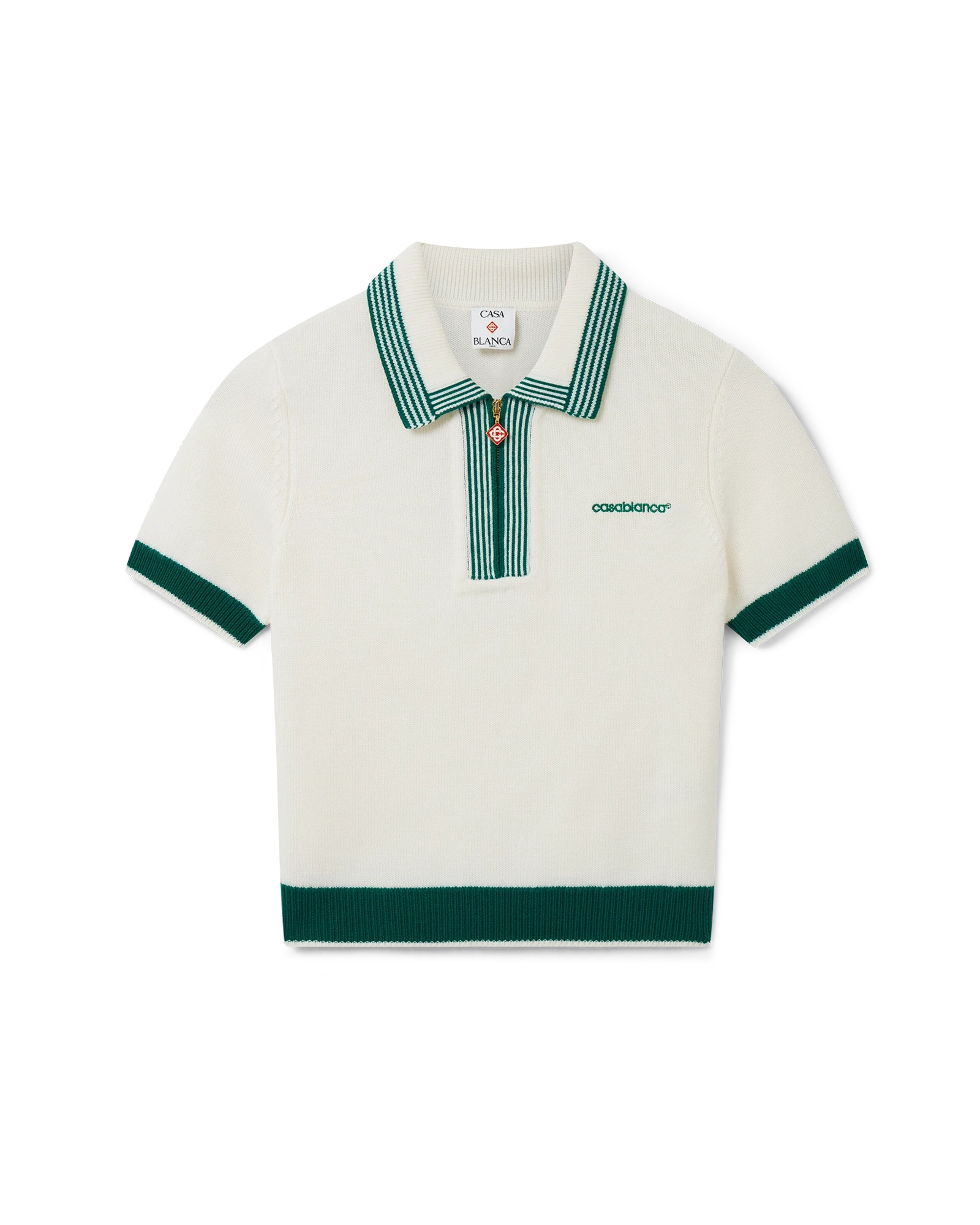 Casablanca Knit Tennis Polo Shirt - Multicolor | Editorialist Casablanca Knit Tennis Polo Shirt - Multicolor | Editorialist