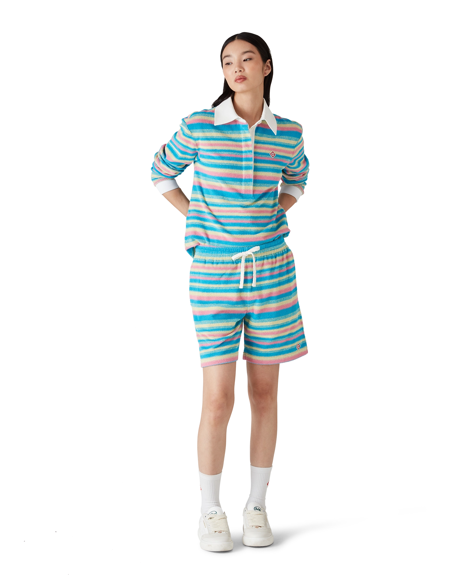 CASABLANCA Casablanca Paris Stripe Towelling Shorts