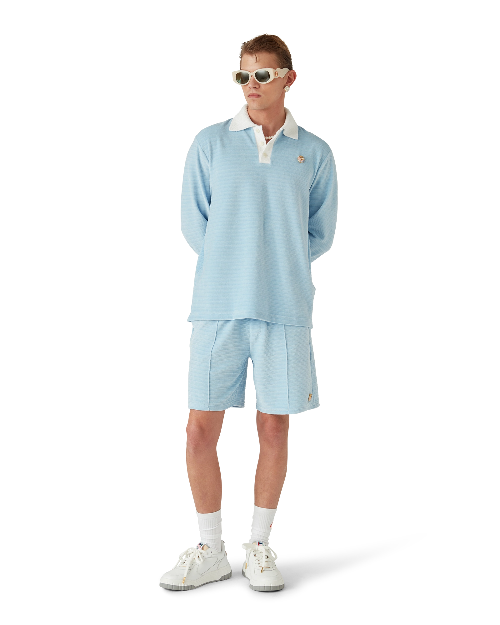 Supreme Croc Velour Zip Polo Shirt - Orange | Editorialist