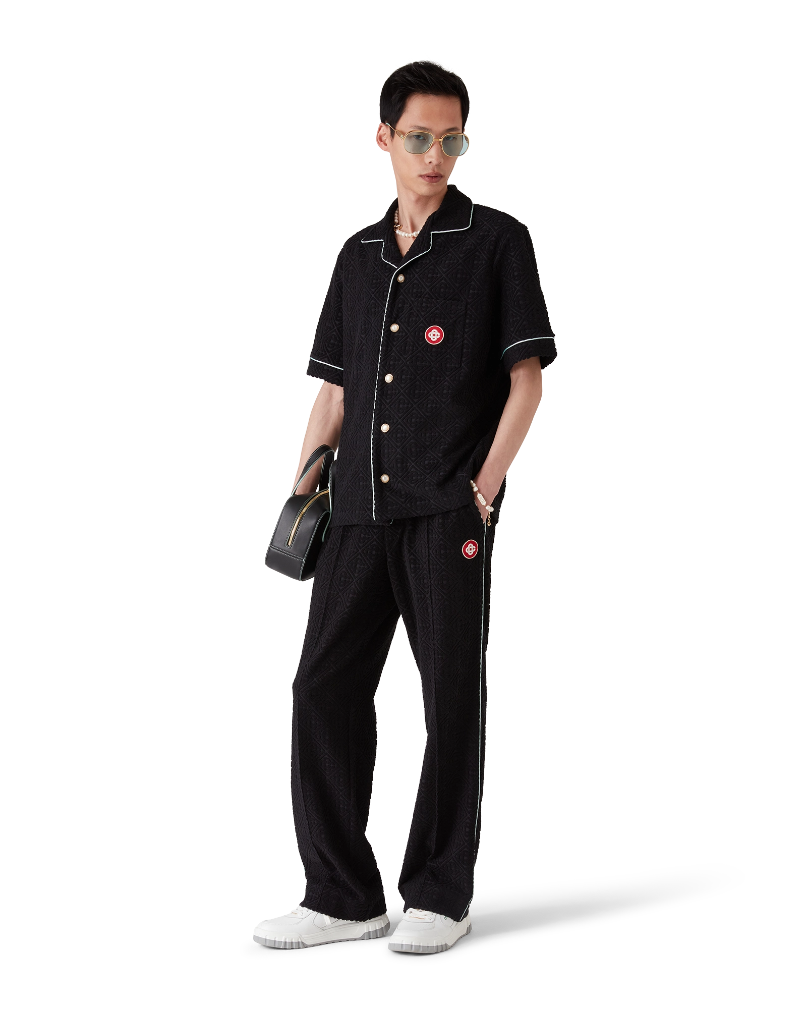 CASABLANCA Casablanca Paris Monogram Jacquard Towelling Trousers