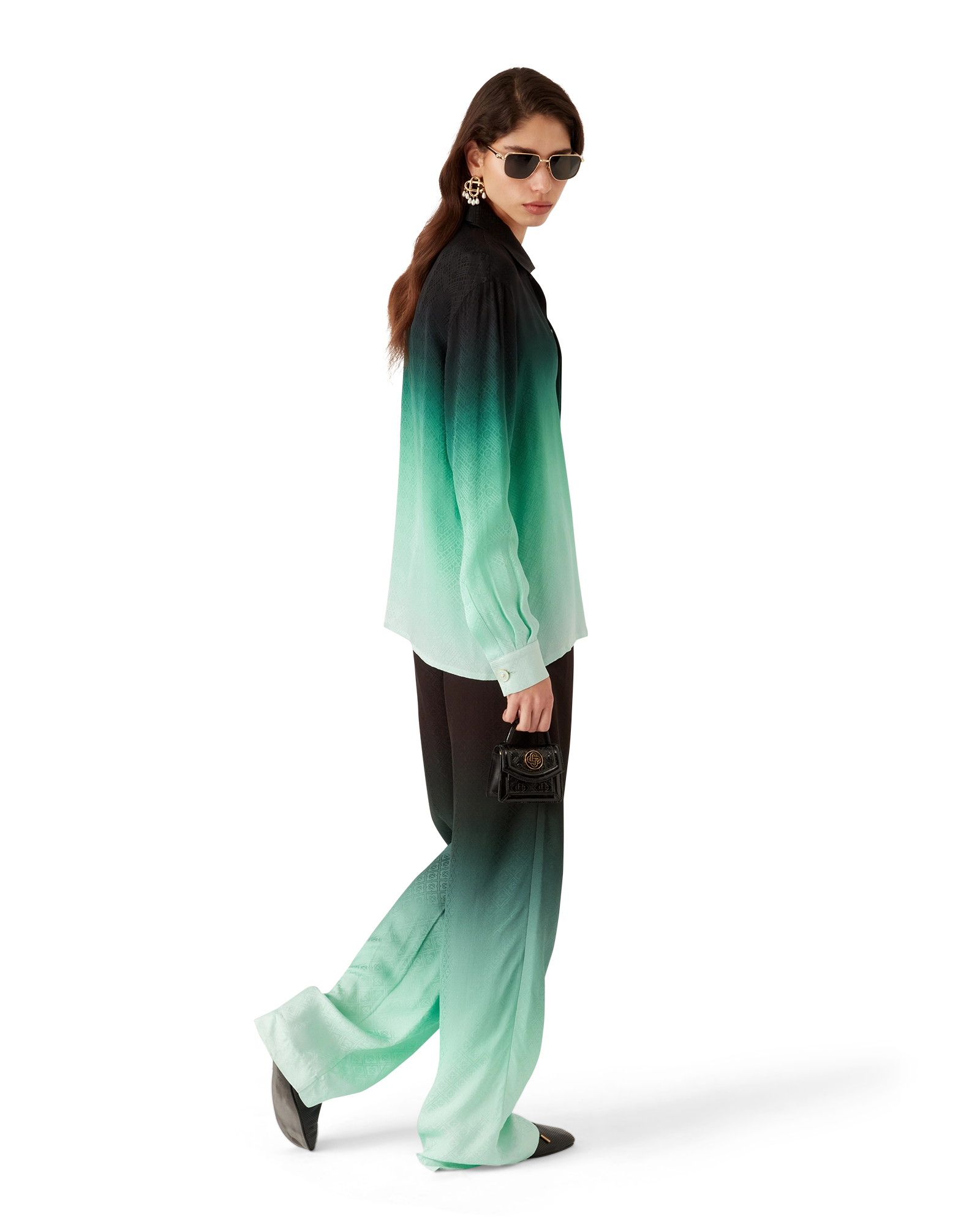 CASABLANCA Gradient Ping Pong Jacquard Trousers
