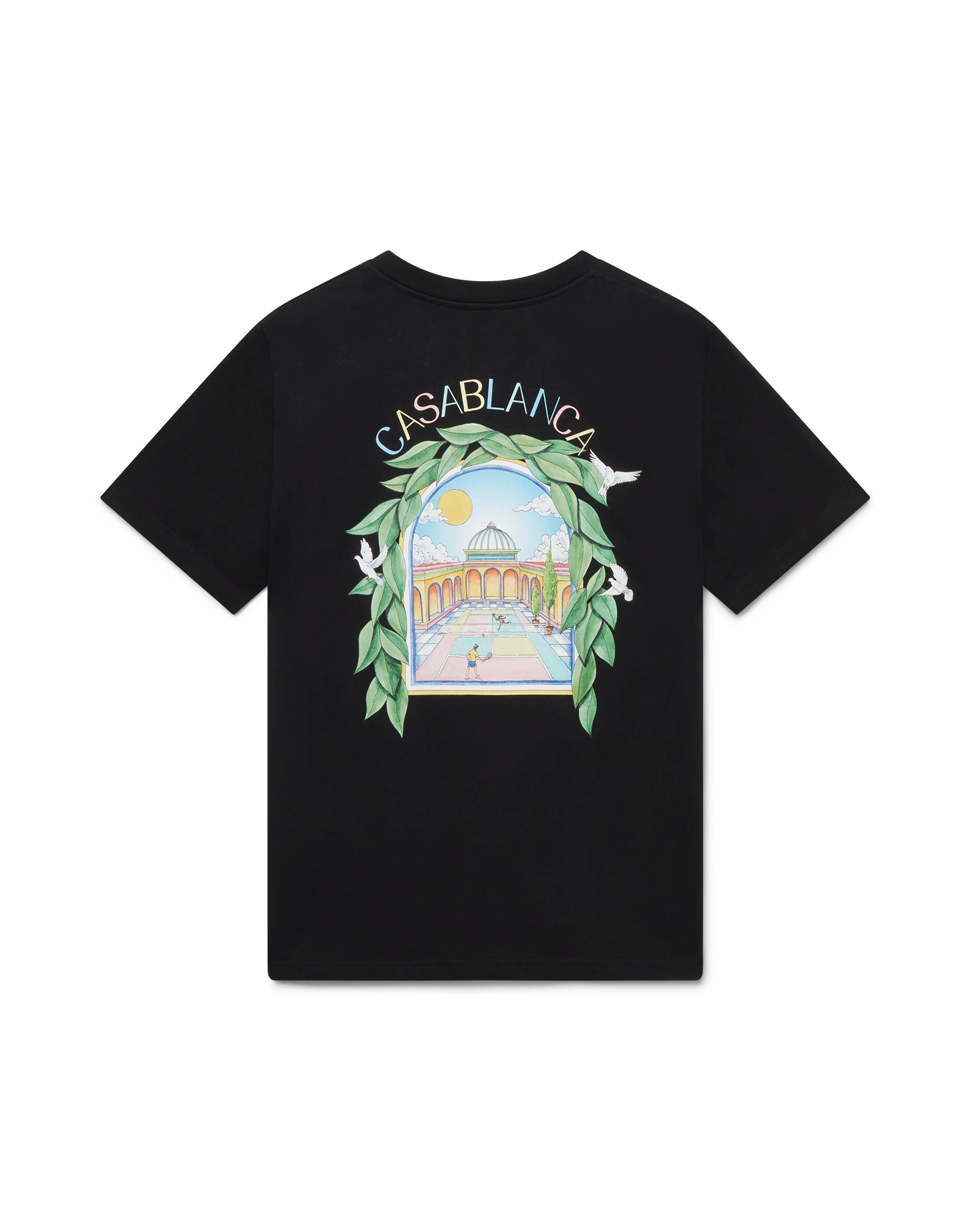 CASABLANCA l'arche de tennis short sleeve t-shirt,