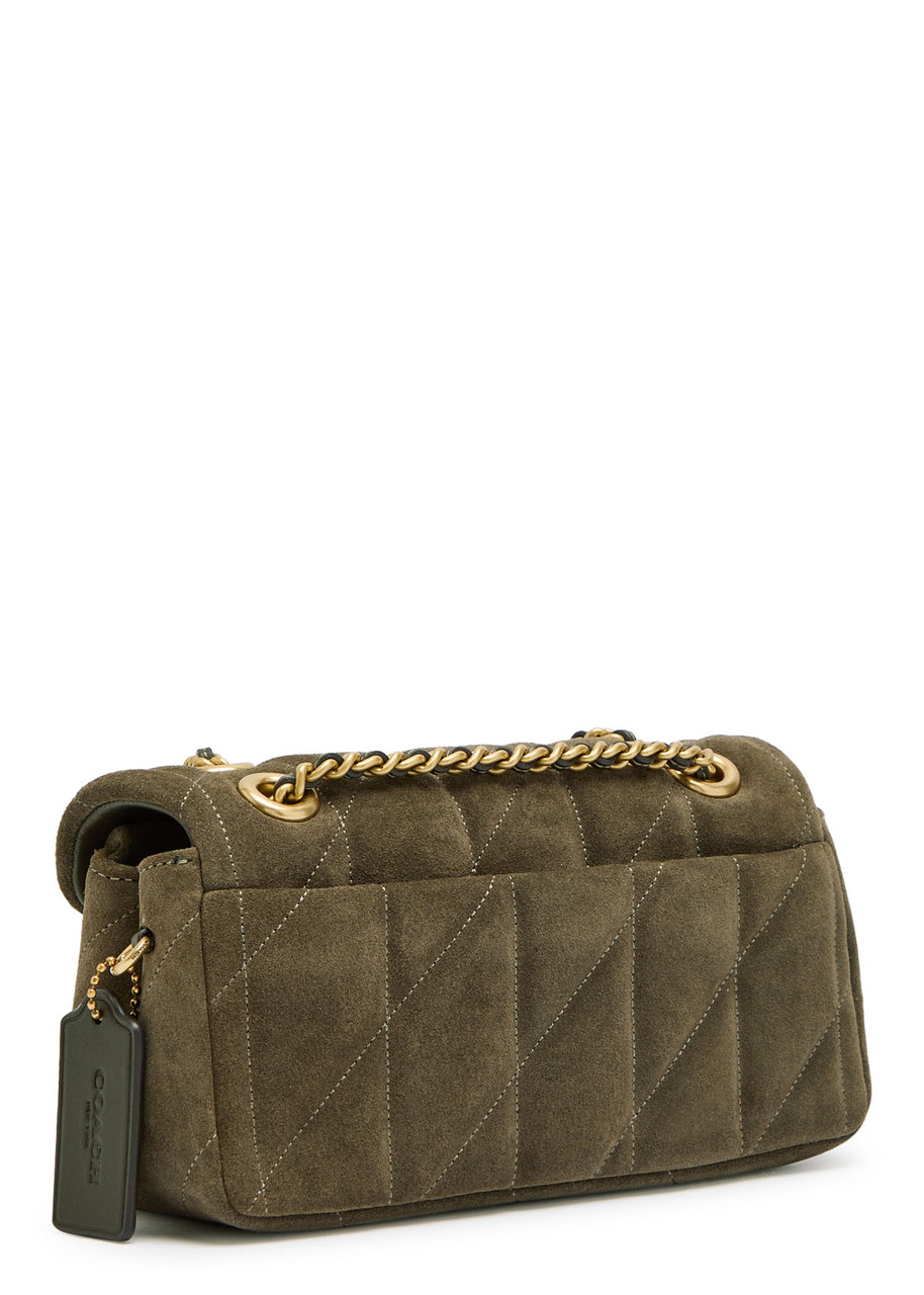 Coach Tabby 20 Quilted Suede Shoulder Bag - Olive | Editorialist