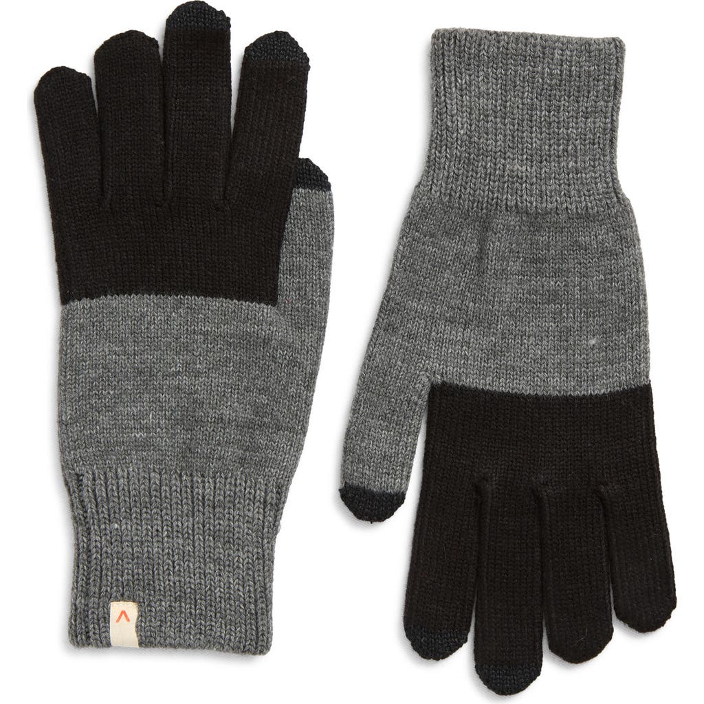 Verloop Colorblock Touchscreen Gloves - Black Grey | Editorialist