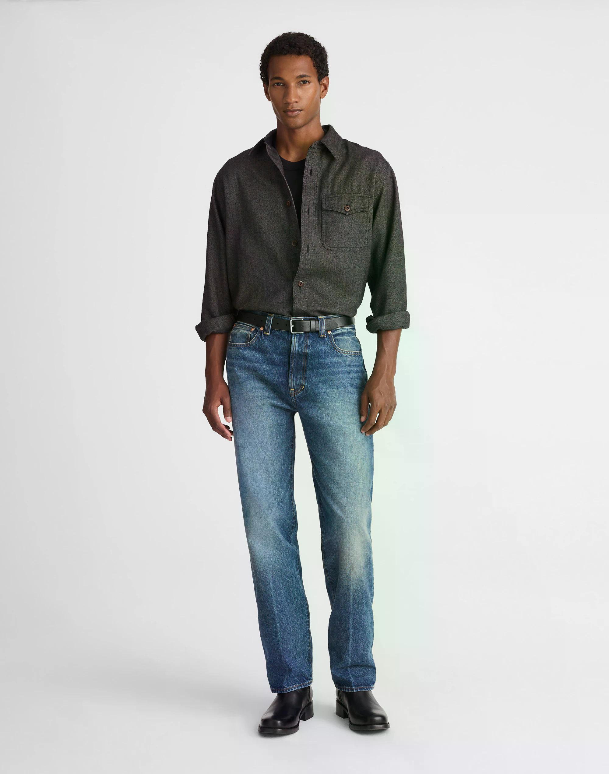 MADEWELL Work Shirt in Herringbone