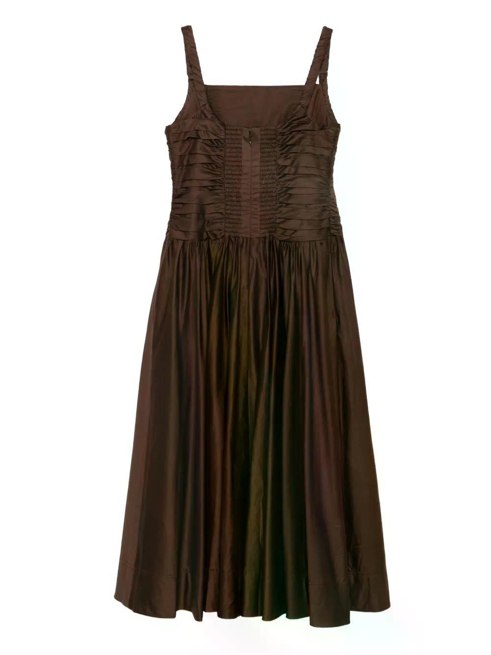 Aje Lumen Ribbed Crescent Midi-Dress In Black - 63% Off | Editorialist