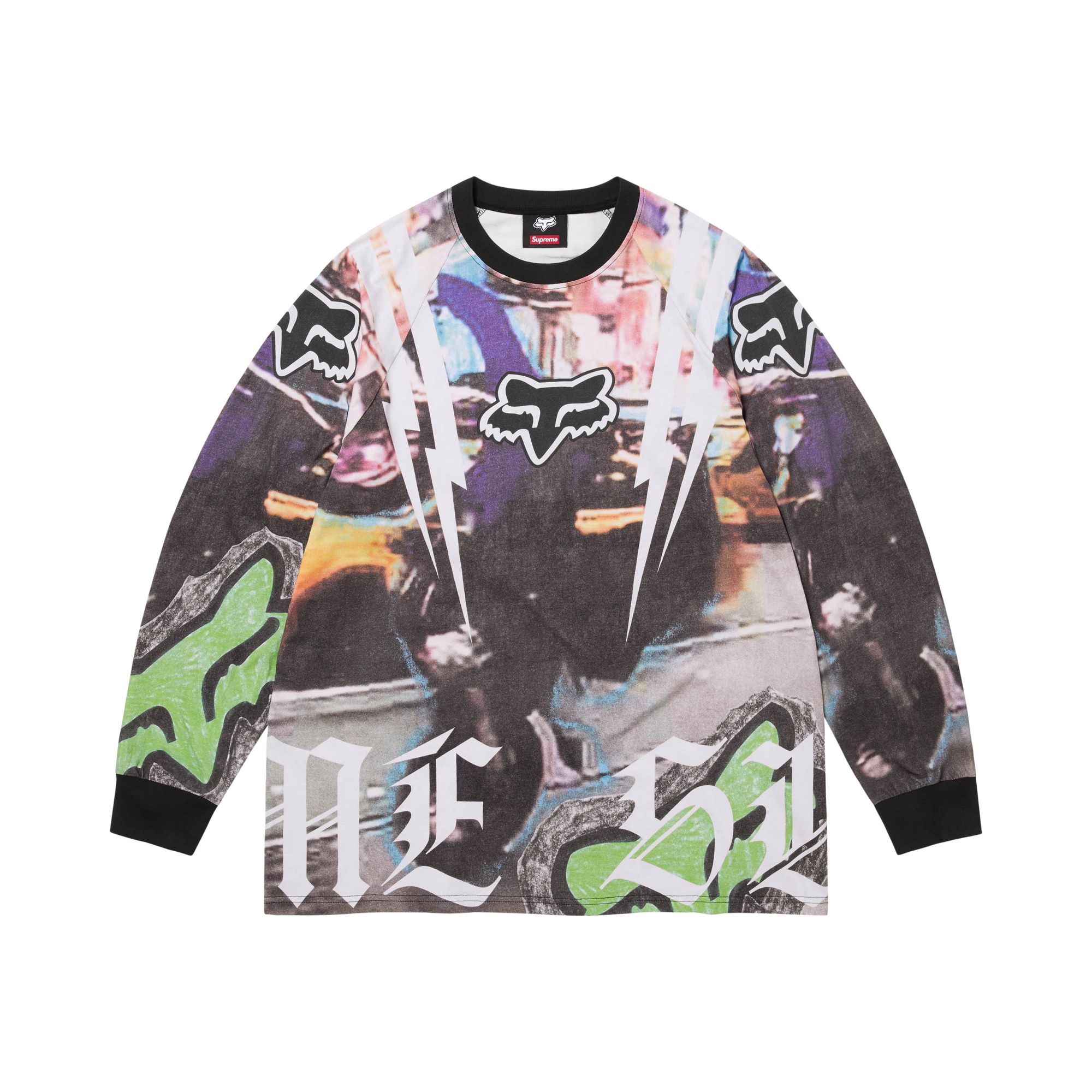 トップス Supreme fox racing L/S top Supreme X Fox Racing Long-Sleeve Top - Multicolor | Editorialist