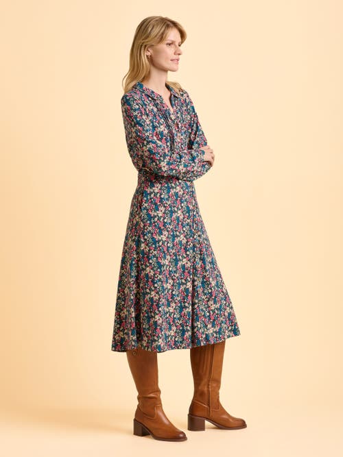 BRAKEBURN Charlotte Long Sleeve Shirt Midi Dress