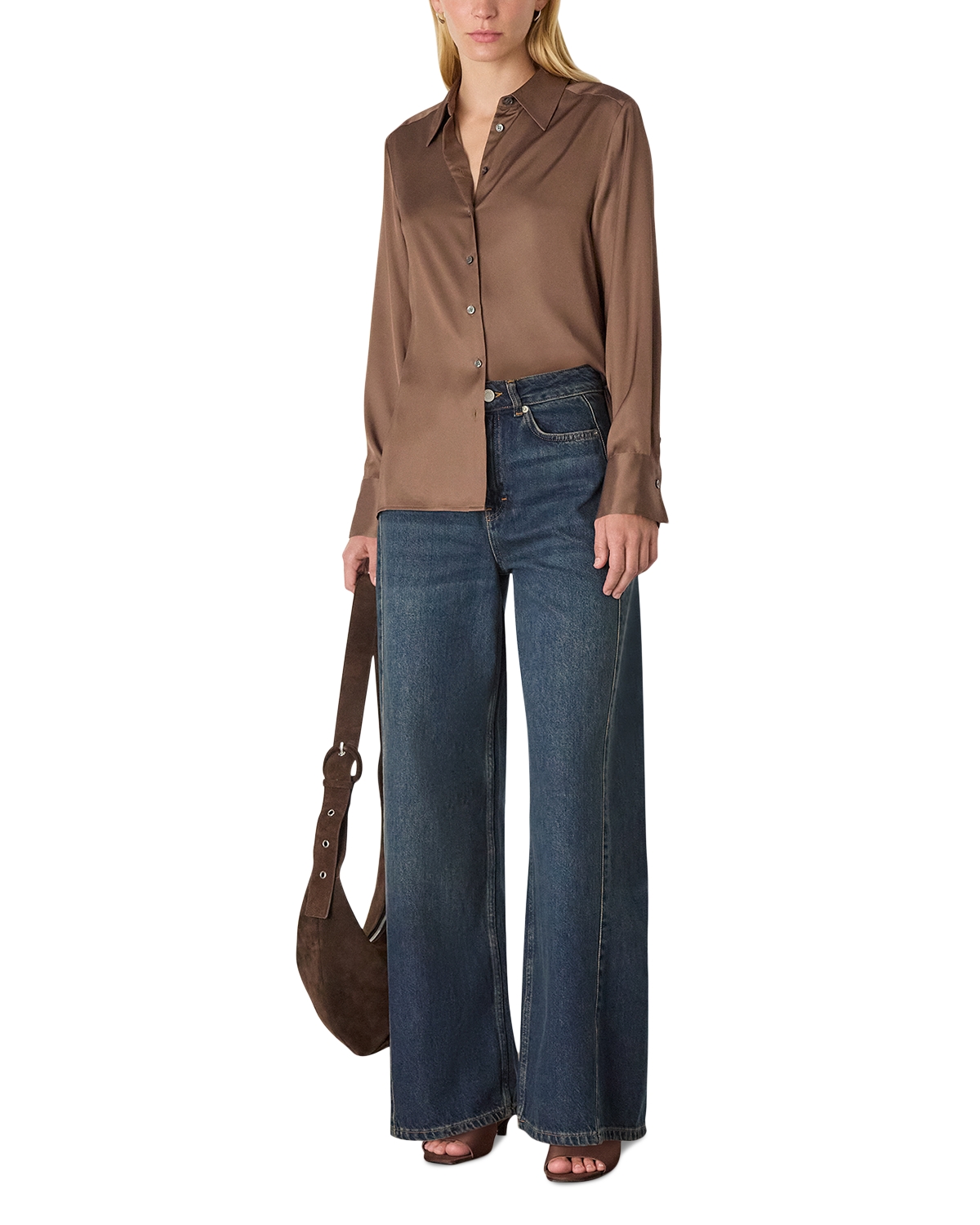 WHISTLES Metallic Shirt