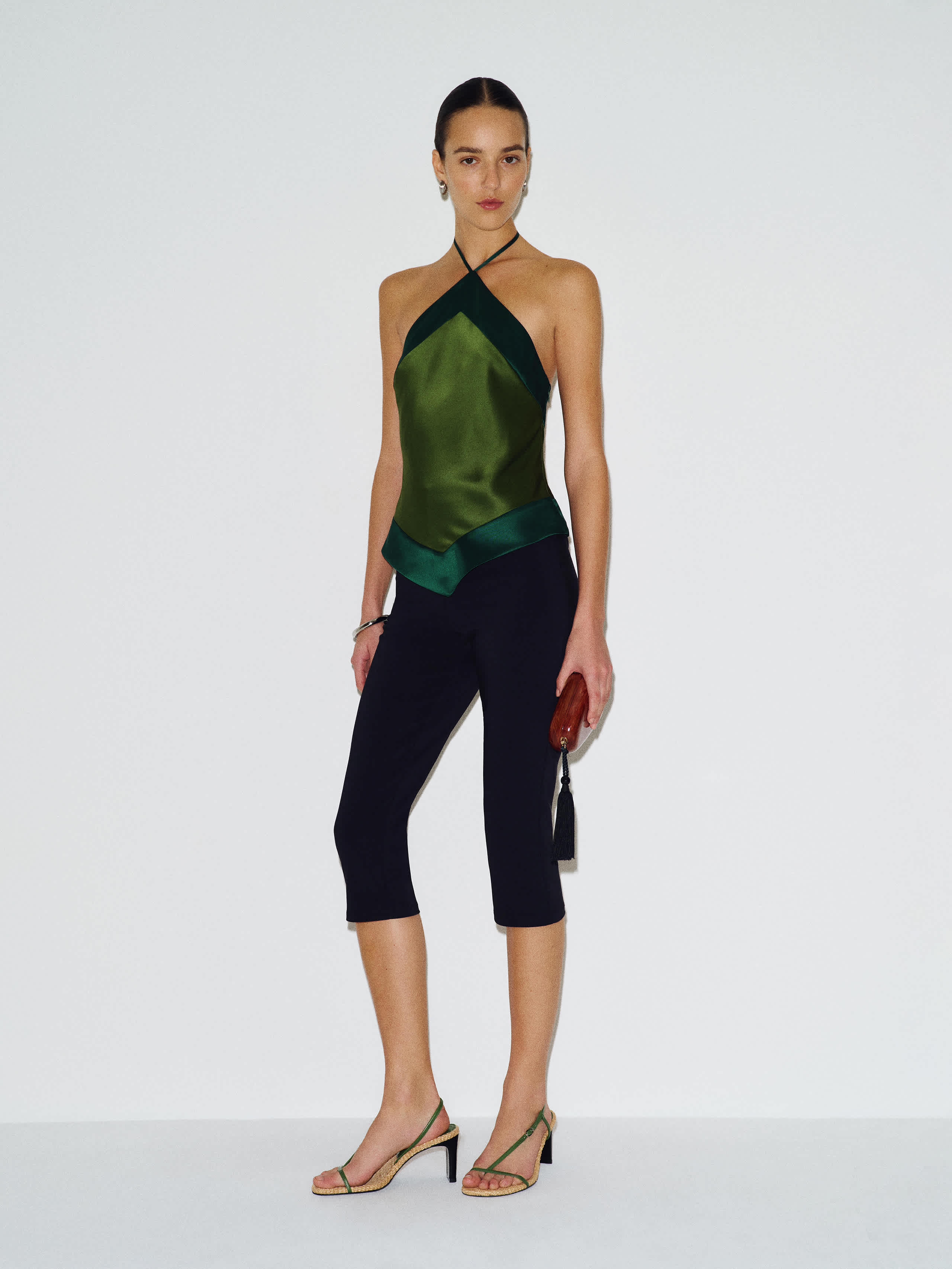 REFORMATION Reformation Jillian Silk Halter Top