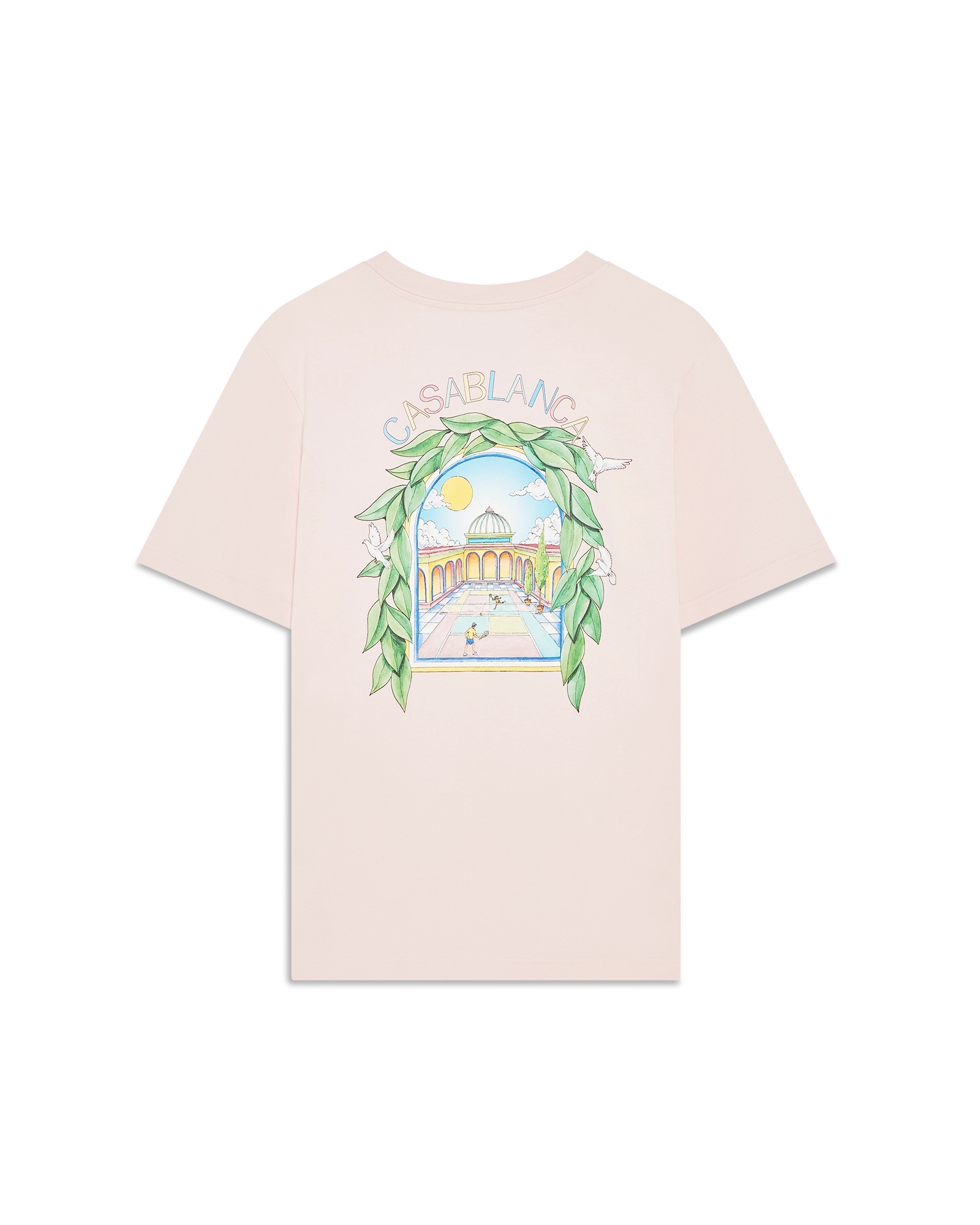 CASABLANCA l'arche de tennis short sleeve t-shirt,