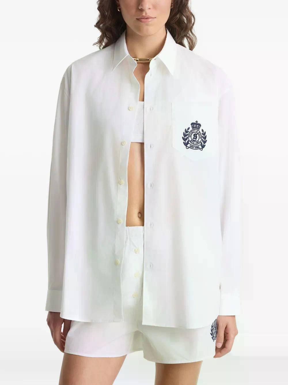 SPORTY & RICH Pocket Embroidered Shirt