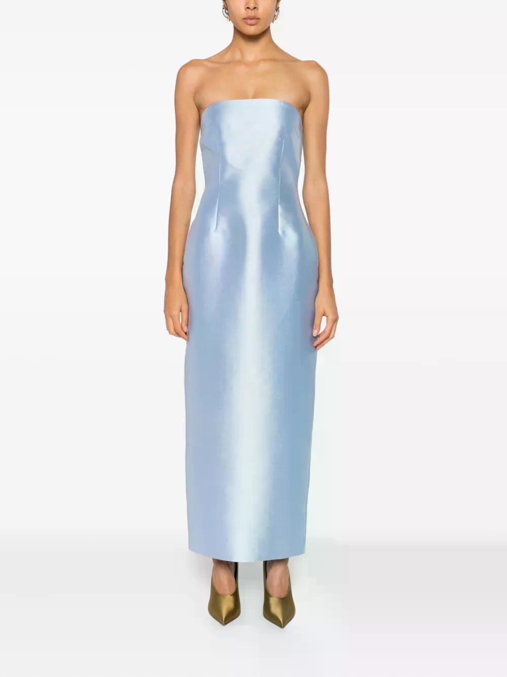 SOLACE LONDON Renee Strapless Midi Dress