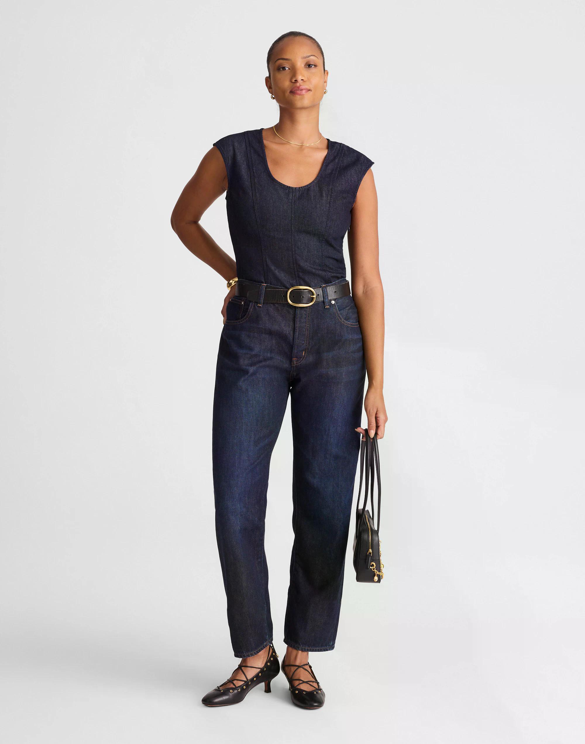 Madewell The Curvy Dean Easy Straight Jean In Foundry Wash | Editorialist