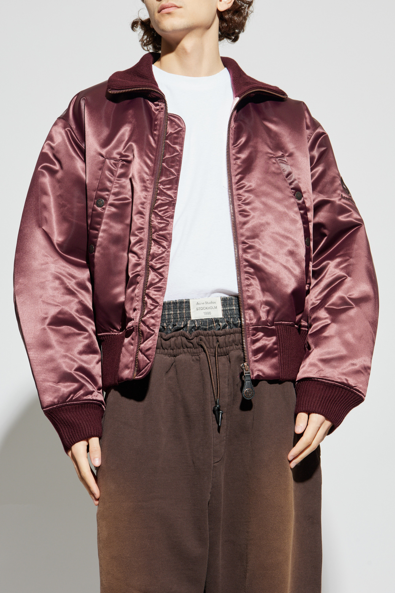 Acne Studios Reversible Bomber Jacket In Pink - 30% Off | Editorialist