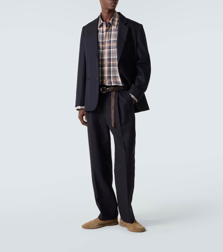STUDIO NICHOLSON Selby Wool Straight Pants