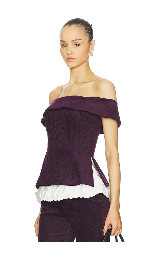 MAUDE CLUB Ivy Velvet Top