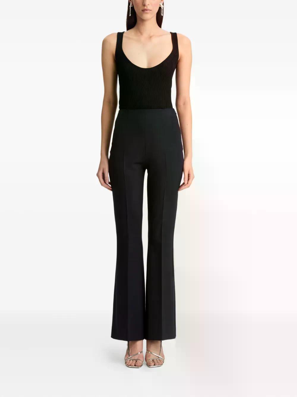 OSCAR DE LA RENTA High-Waisted Flared Trousers