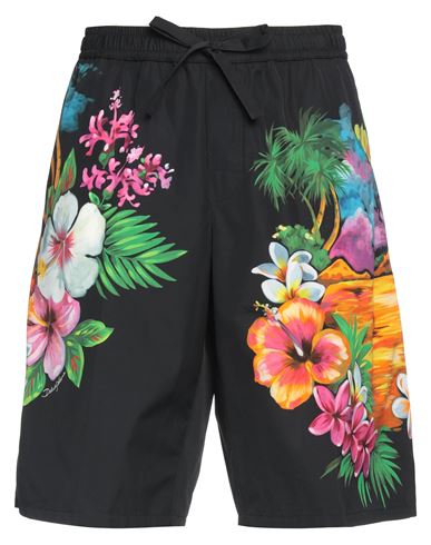 DOLCE & GABBANA DOLCE & GABBANA Cotton Hawaiian Print Bermuda Shorts