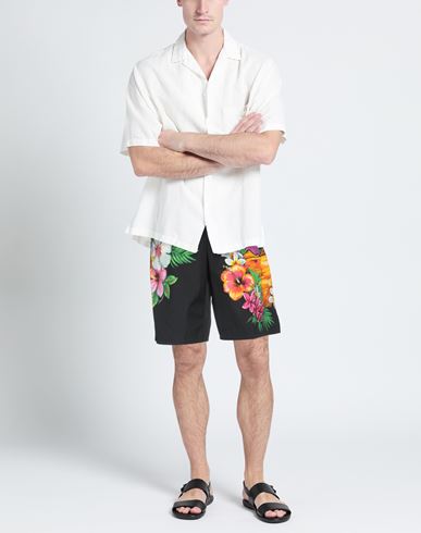 DOLCE & GABBANA DOLCE & GABBANA Cotton Hawaiian Print Bermuda Shorts