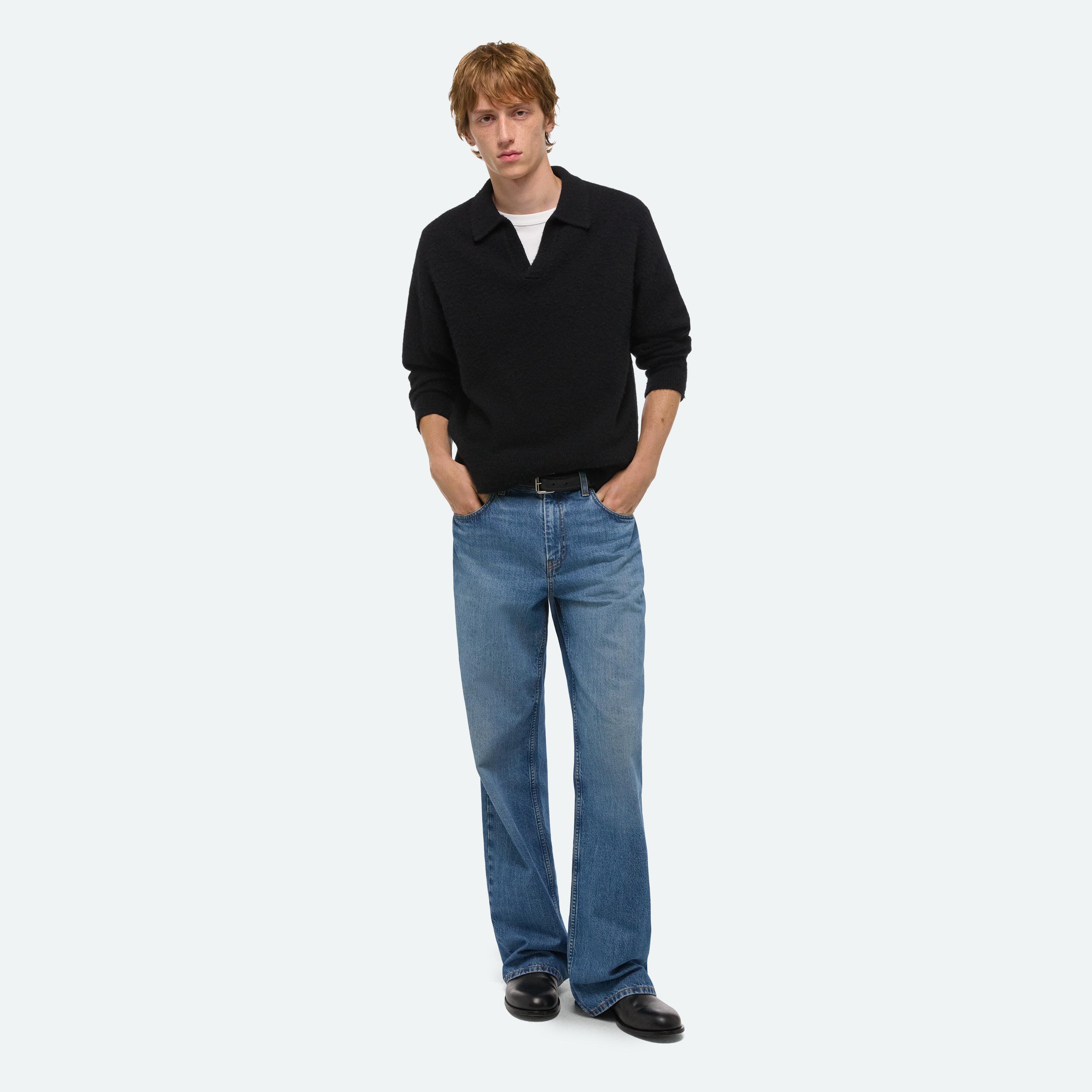HELMUT LANG Brushed Polo Sweater