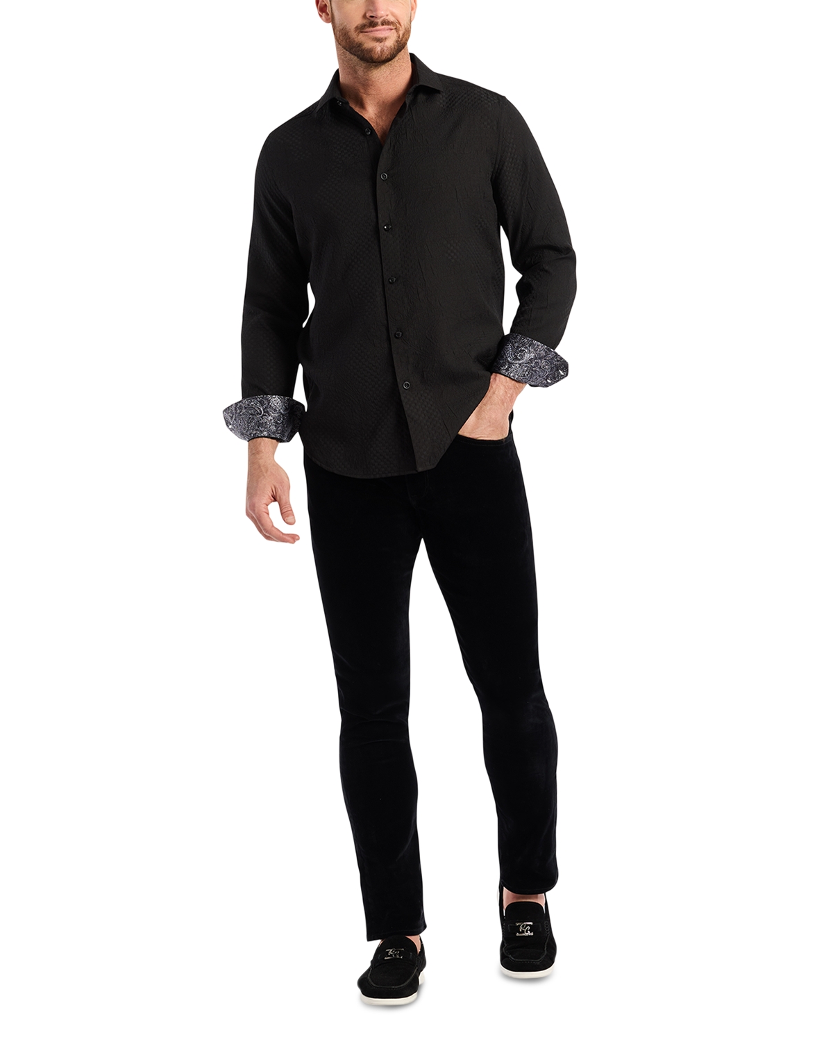 ROBERT GRAHAM devonshire long sleeve woven shirt