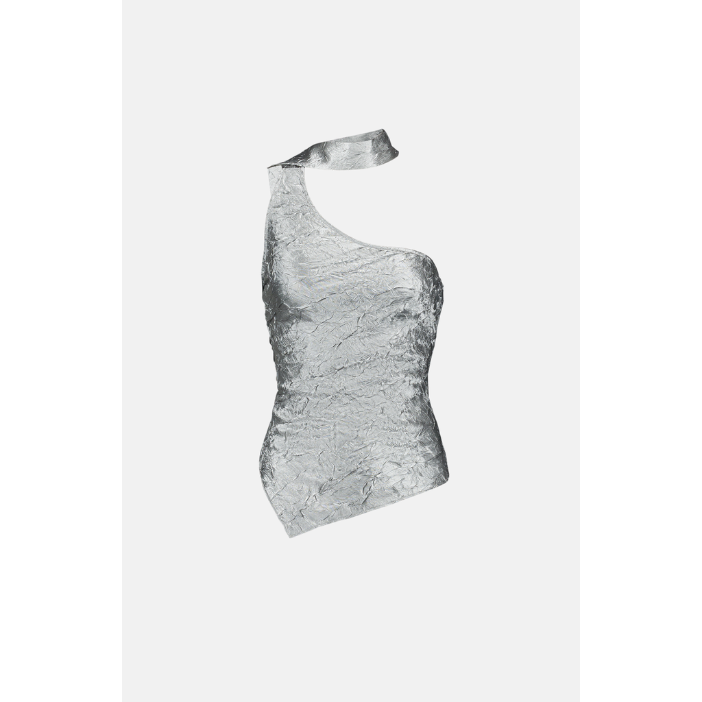 RICK OWENS metallic denim leggings