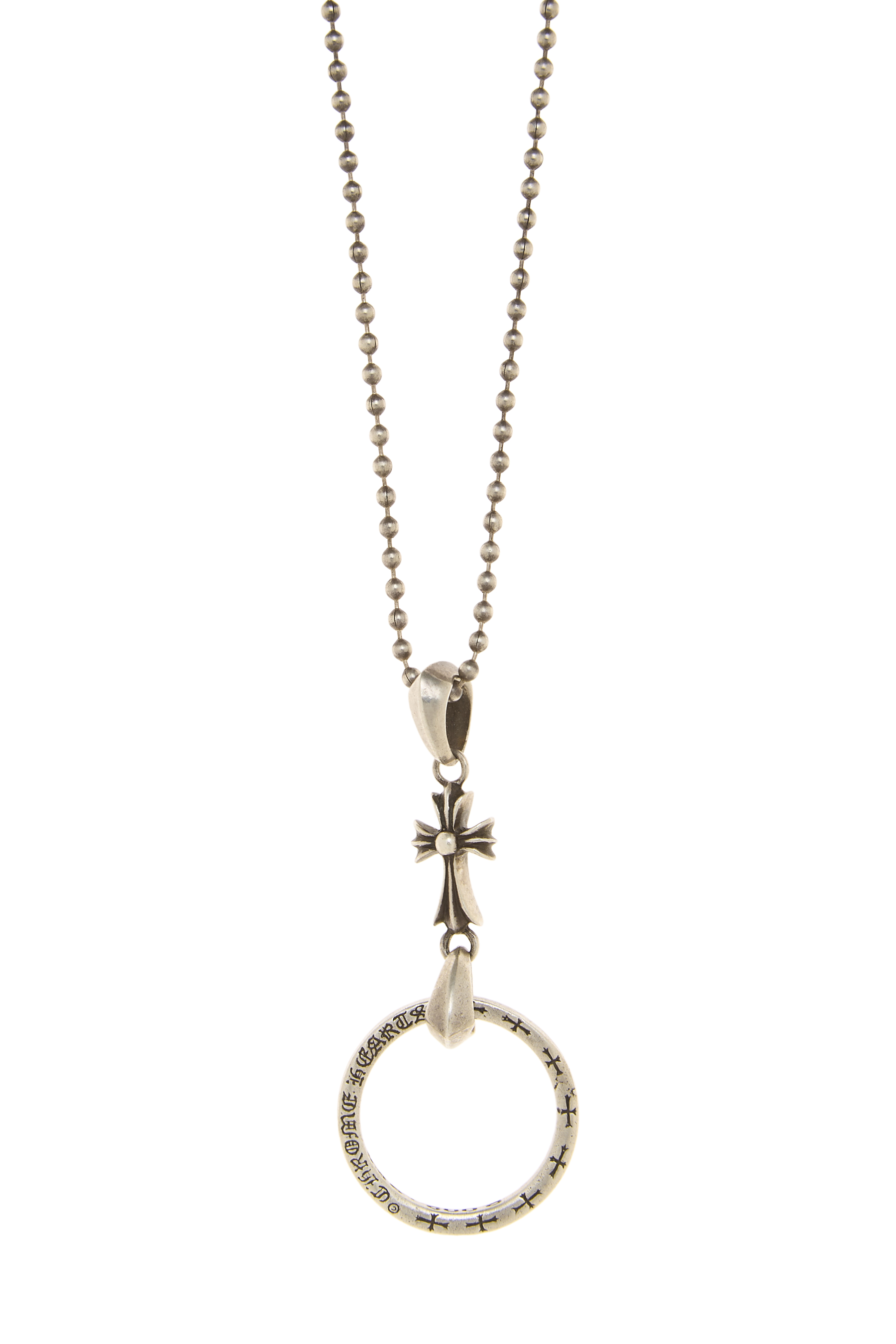 Chrome Hearts Sterling Eyewear Loop Ntfl Necklace - Silver