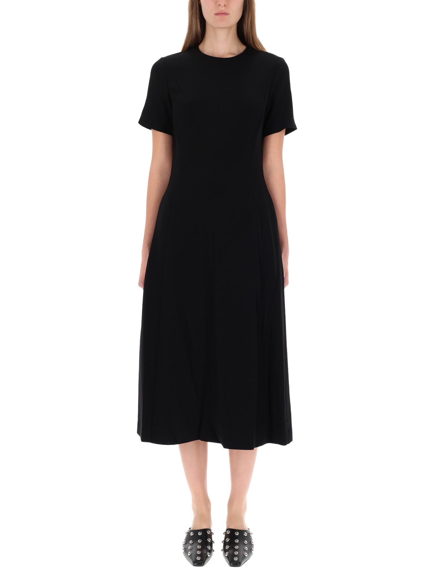 THEORY Midi Dress in Admiral Crêpe