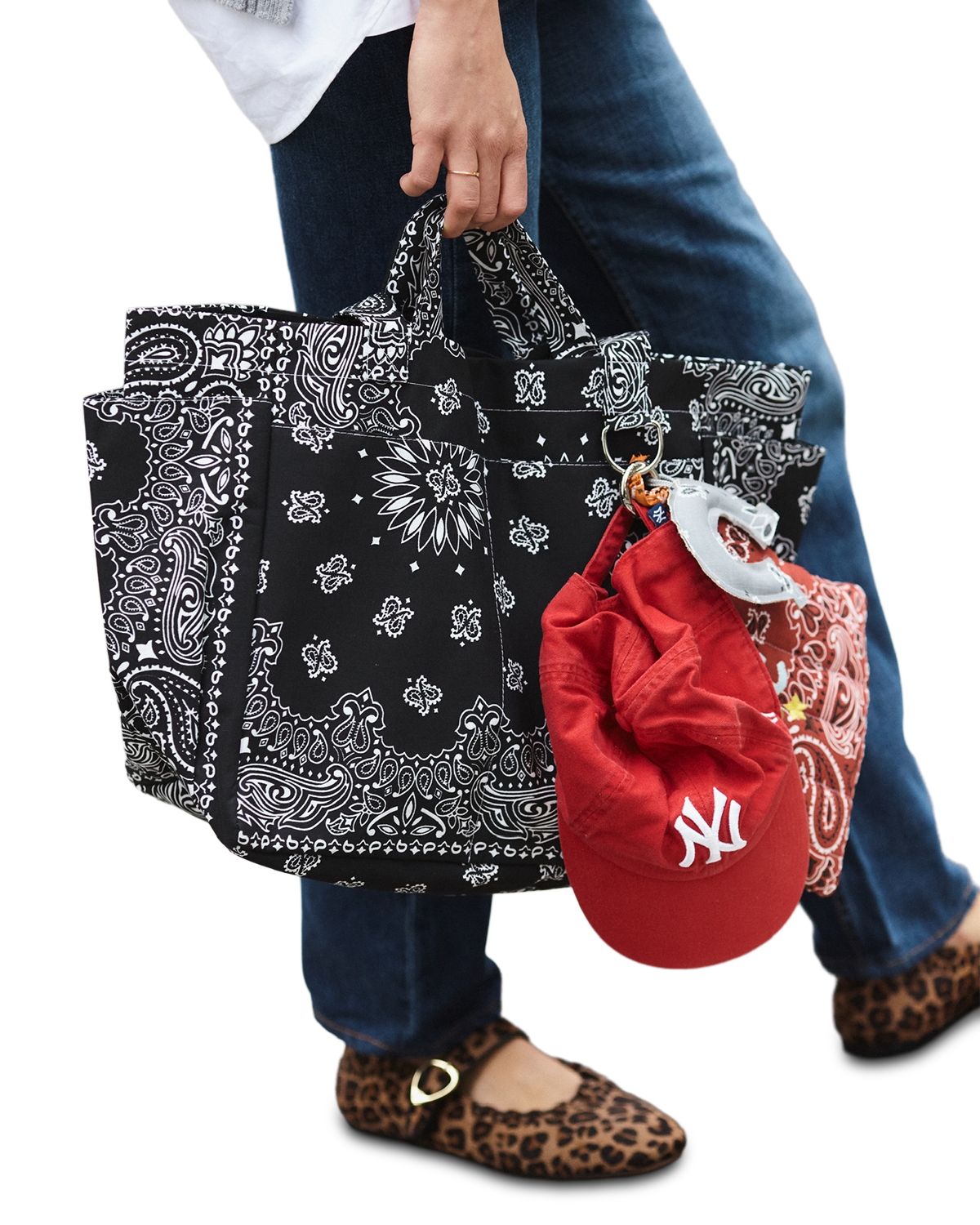 Call It By Your Name Picnic Bandana Tote - Black | Editorialist