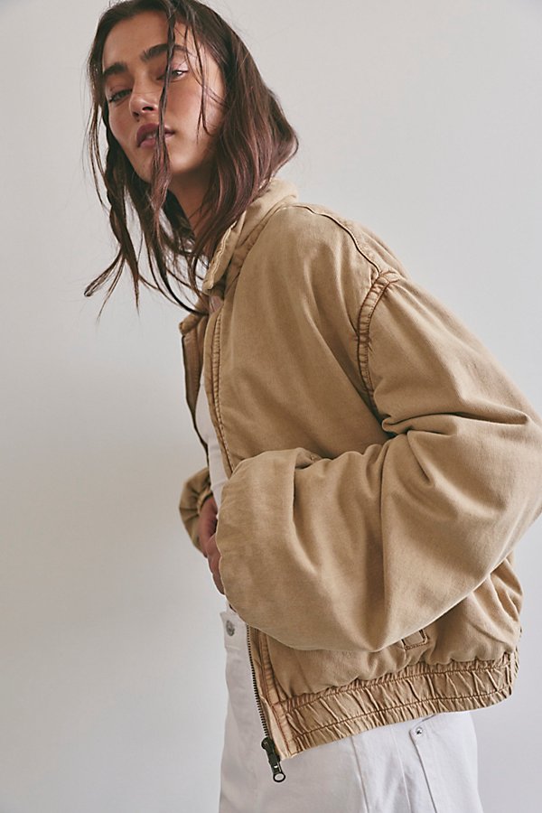 FREE PEOPLE Free People Birdie Washed Jacket