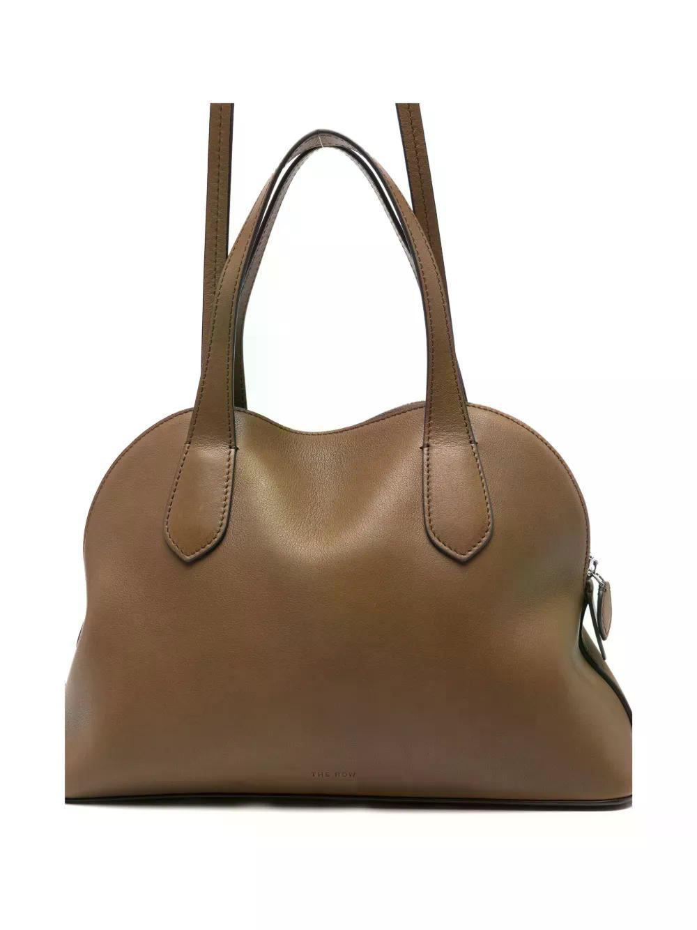The Row Siamese Bag In Calfskin Leather In Black - 50% Off