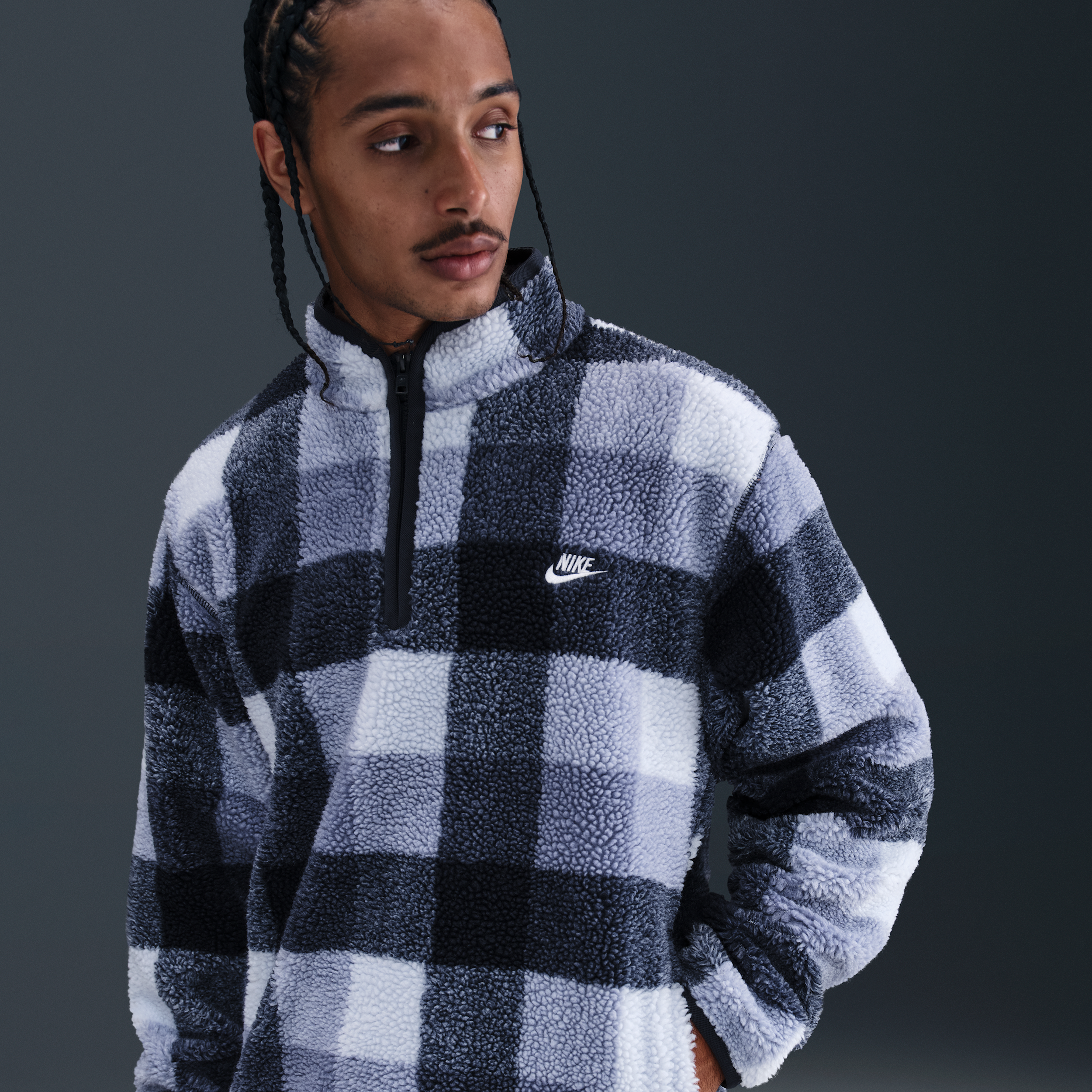 StüSsy X Denim Tears Half Zip Fleece 