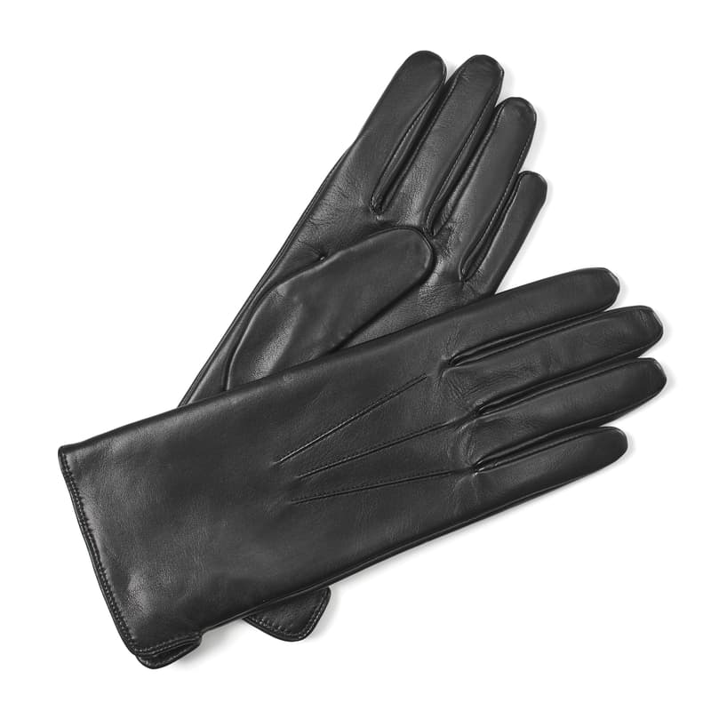 Auralee Cashmere Knit Gloves In Black - 30% Off | Editorialist