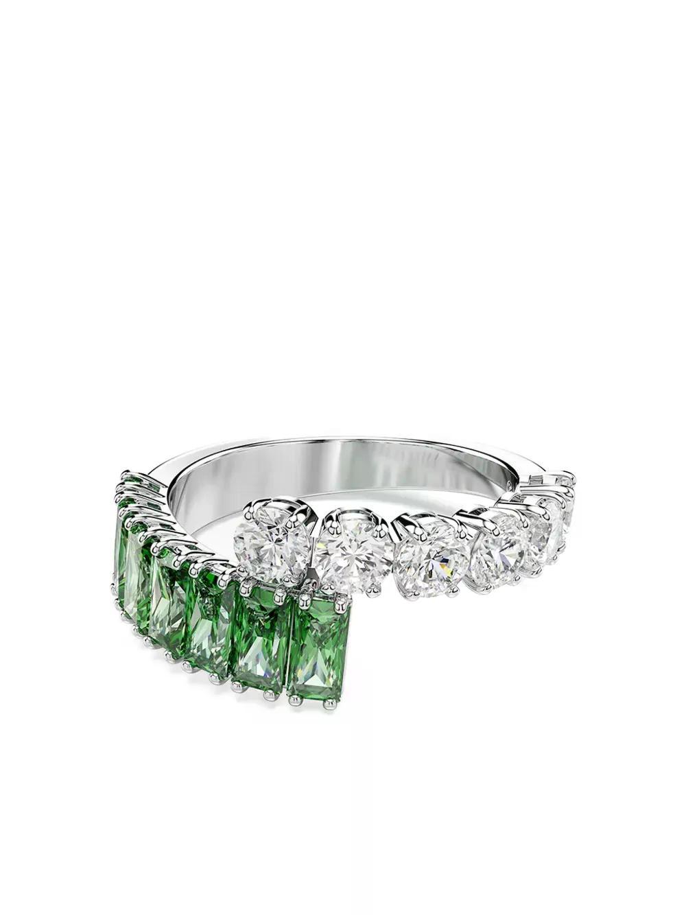 Swarovski Ring With Gemstones - Silver | Editorialist