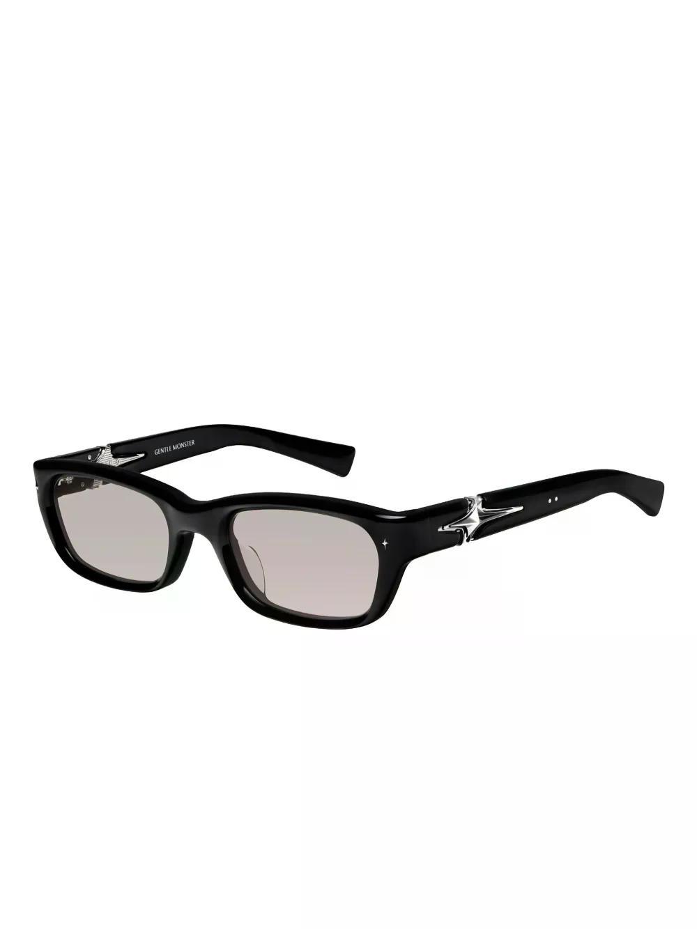 Gentle Monster Roke 01 Square-Frame Glasses - Black | Editorialist