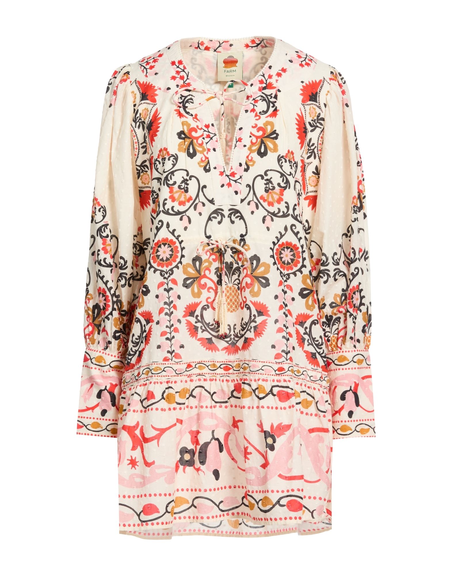 Farm Rio Floral Print Mini Dress - Arabesque Floral Black | Editorialist Farm Rio Floral Print Mini Dress - Arabesque Floral Black | Editorialist
