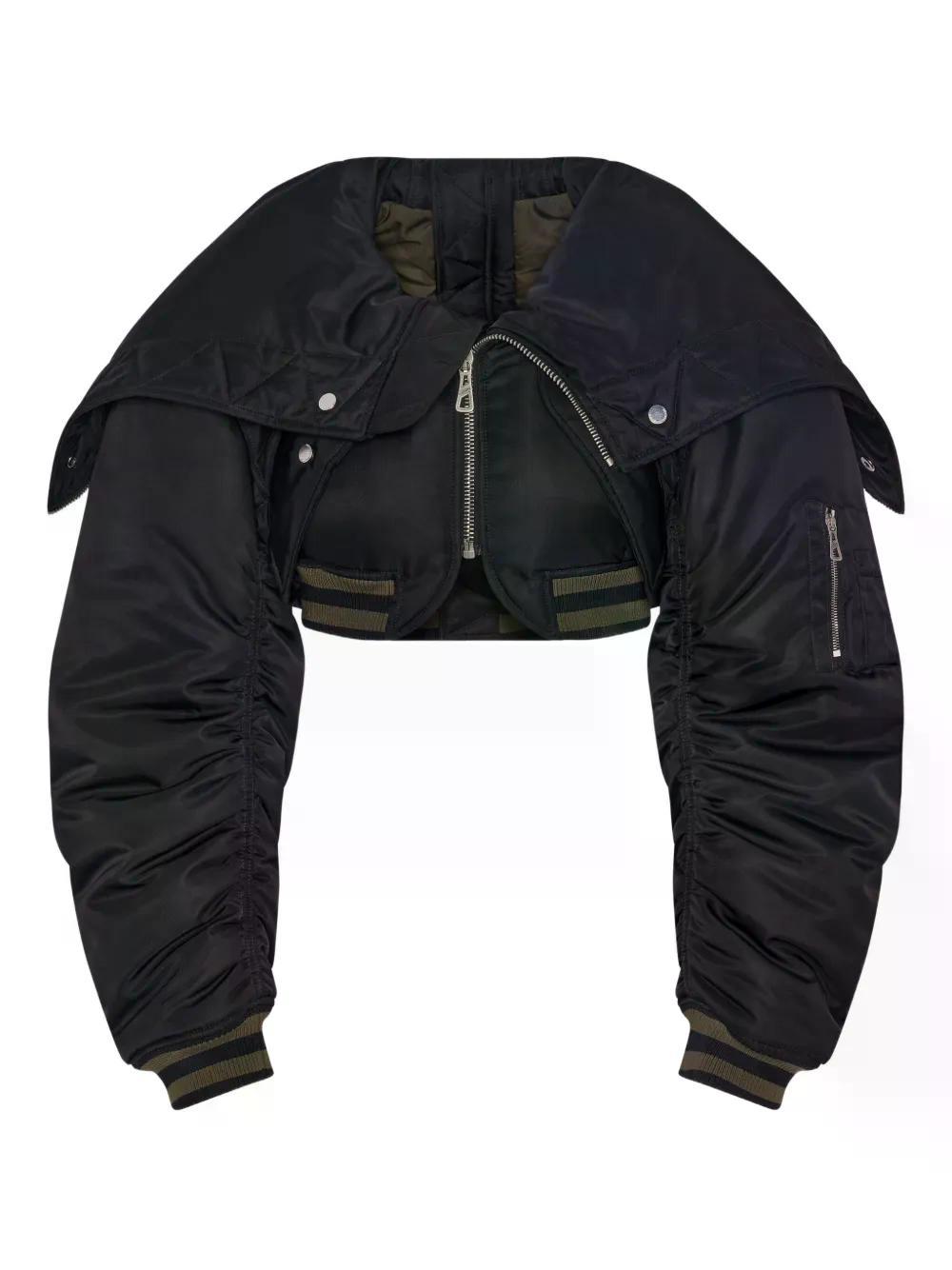 Buy JEAN PAUL GAULTIER Zip-fastening Cropped Jacket - Black At 40