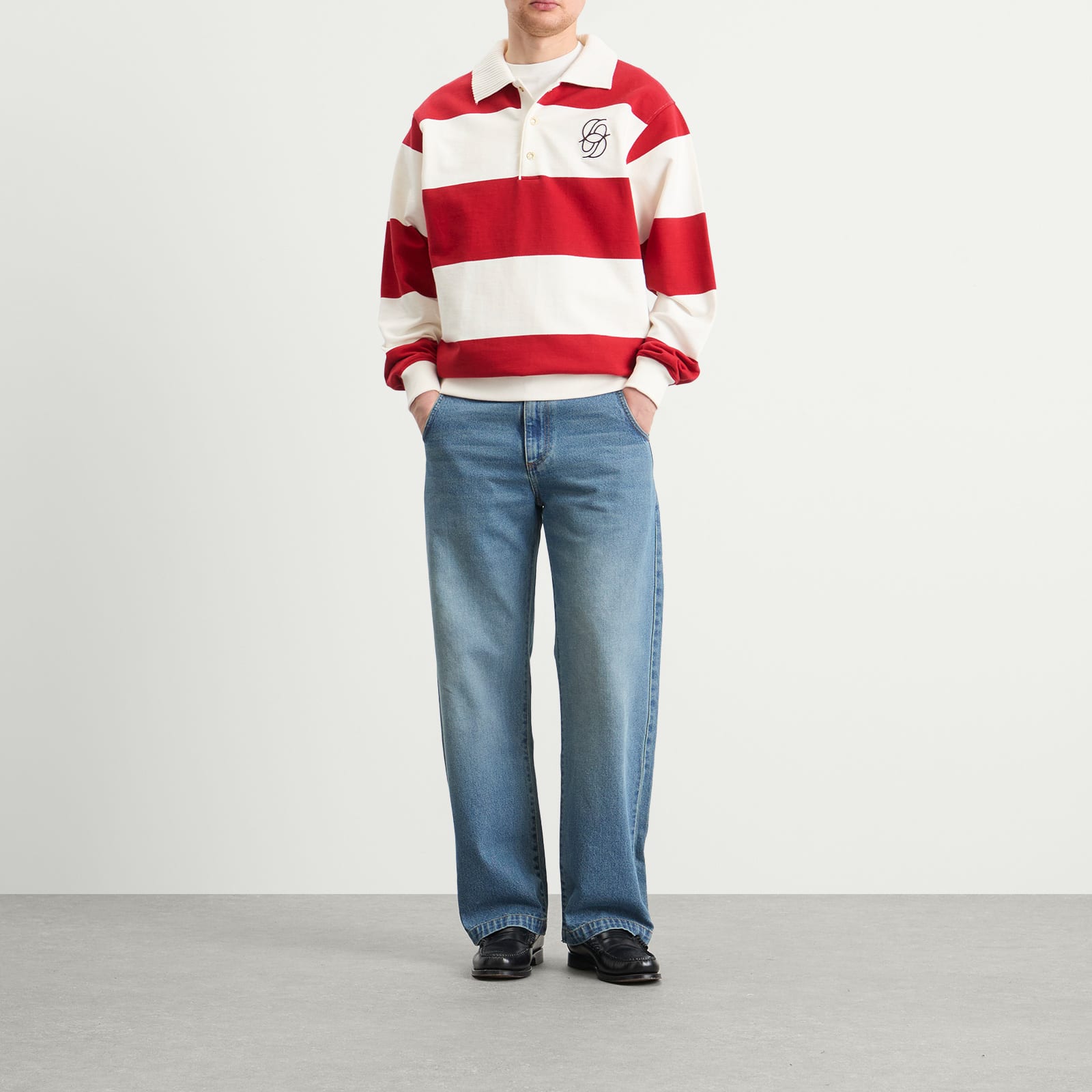DROLE DE MONSIEUR drole de monsieur stripes polo shirt