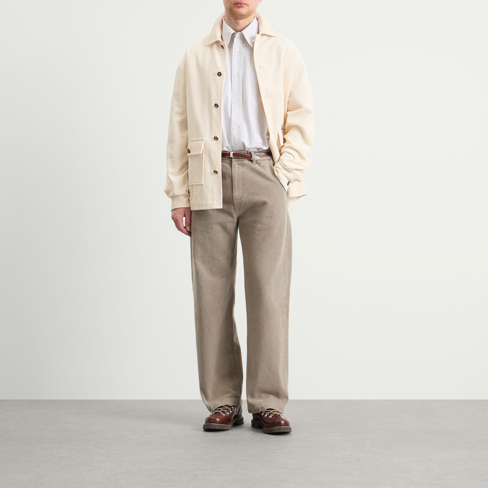 DROLE DE MONSIEUR drole de monsieur corduroy overshirt