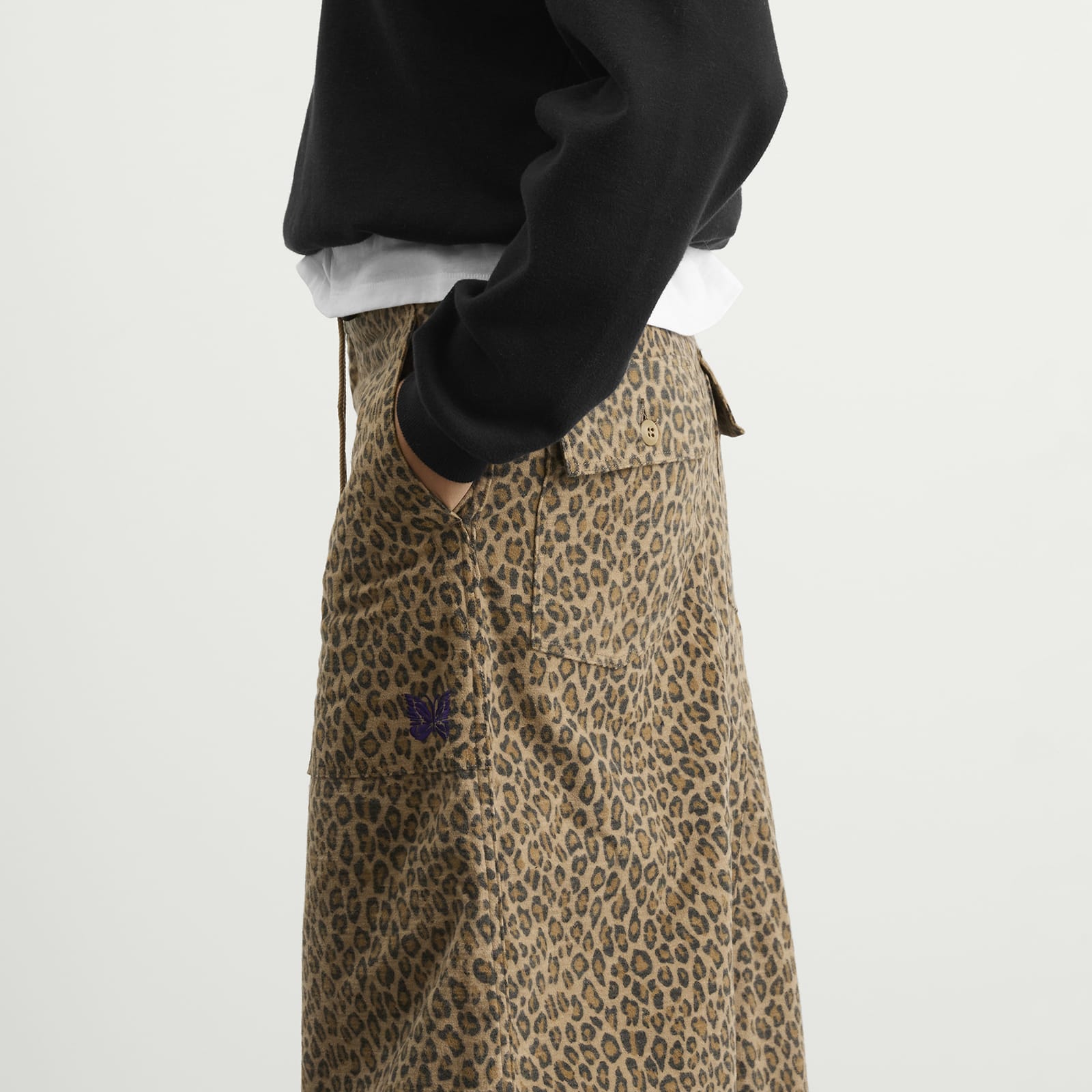 Needles String Fatigue Skirt - Leopard | Editorialist