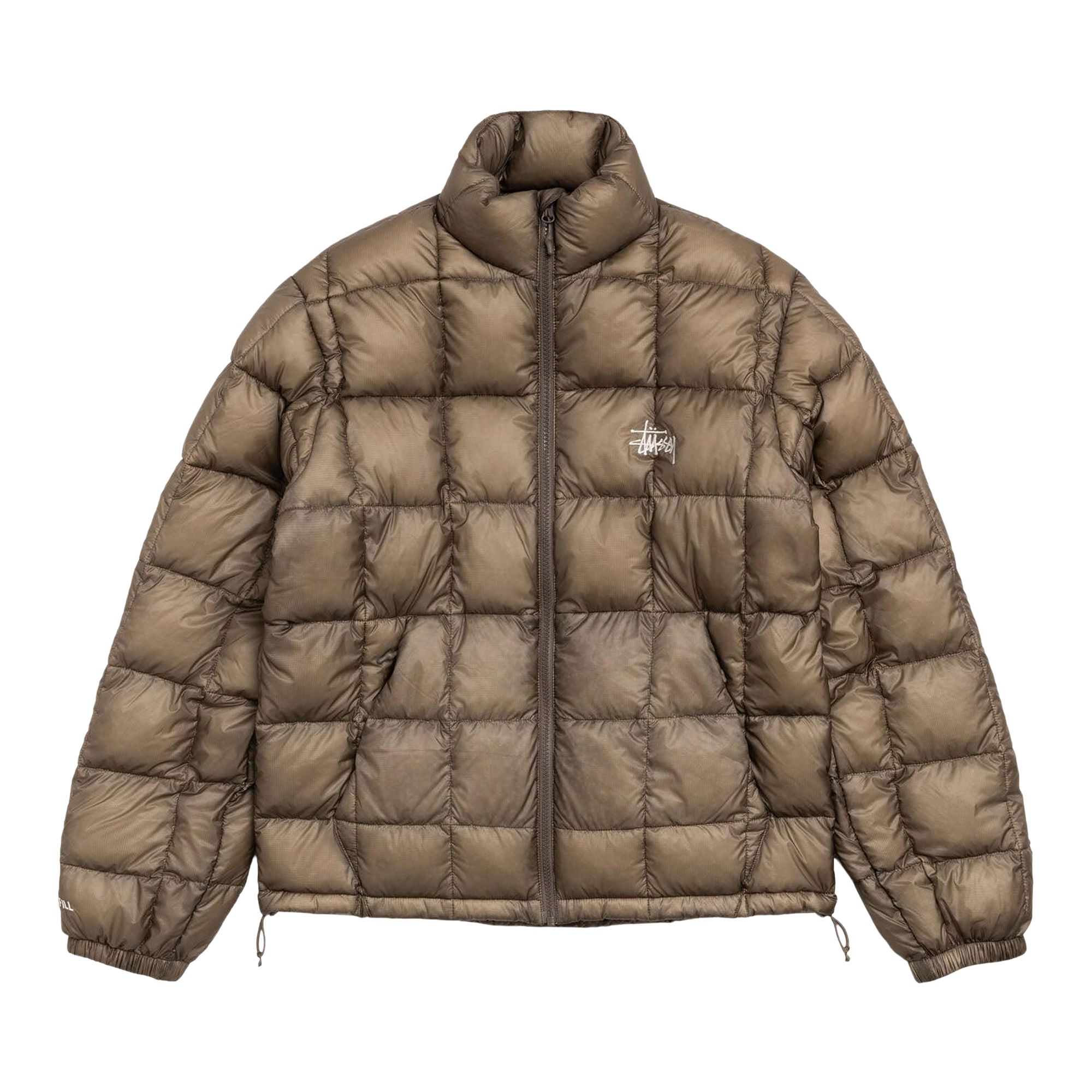 StüSsy Midweight Puffer - Brown | Editorialist