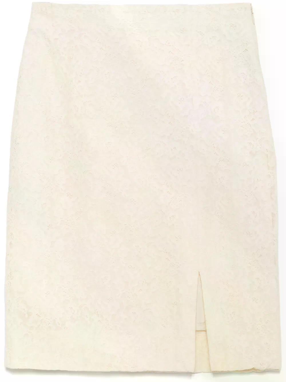 DIOR 2000s Floral-Lace Mini Skirt