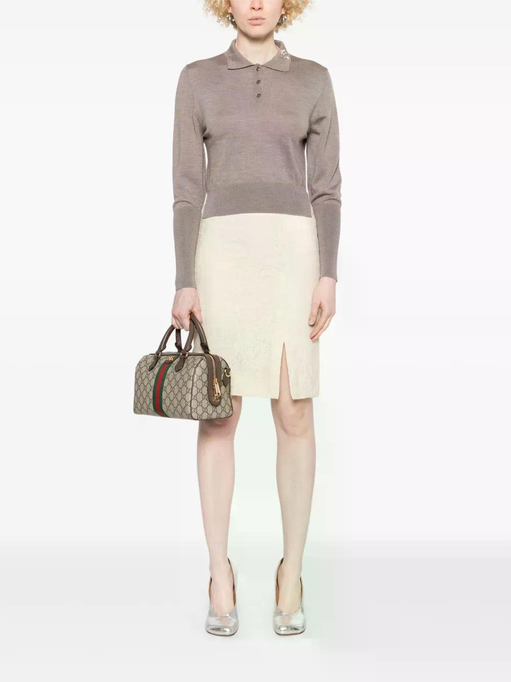 DIOR 2000s Floral-Lace Mini Skirt