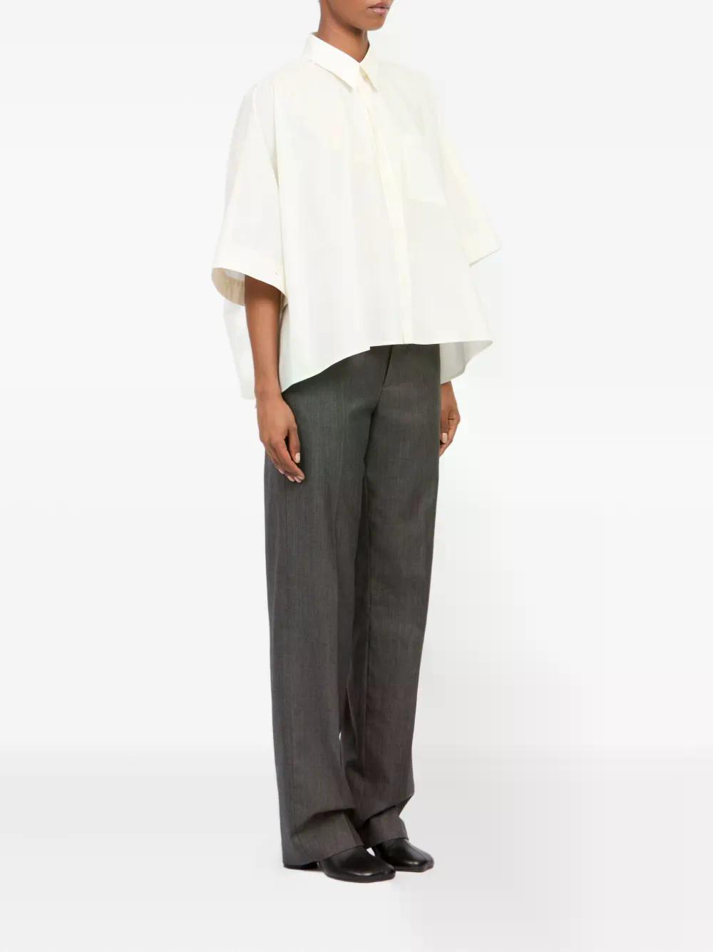 MAISON MARGIELA MM6 Maison Margiela Cropped Striped Shirt
