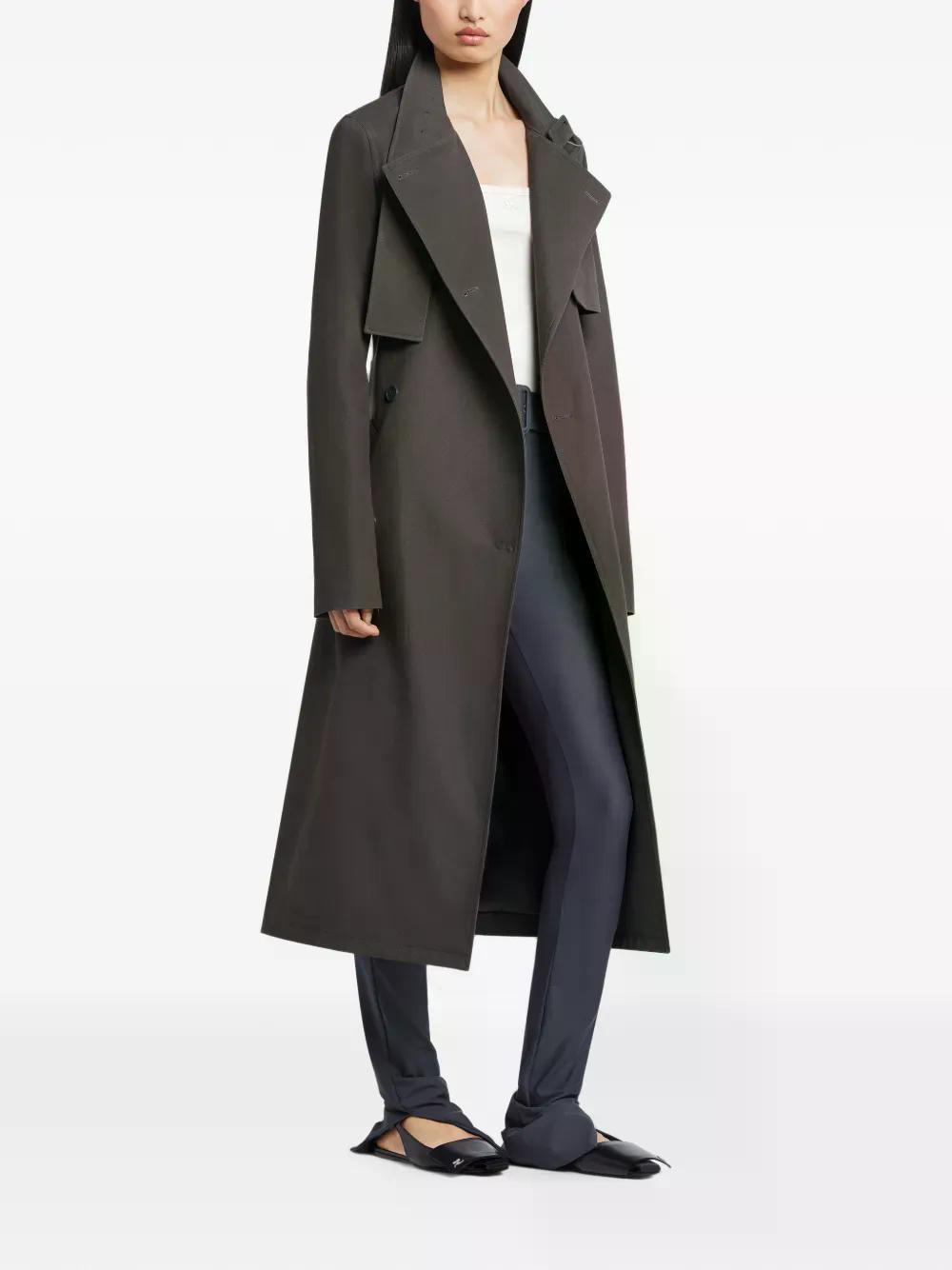 COURREGES Courrèges Buckle Cotton Trench Coat