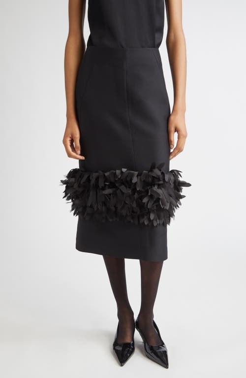TOTÊME Petal Wool & Silk Midi Skirt