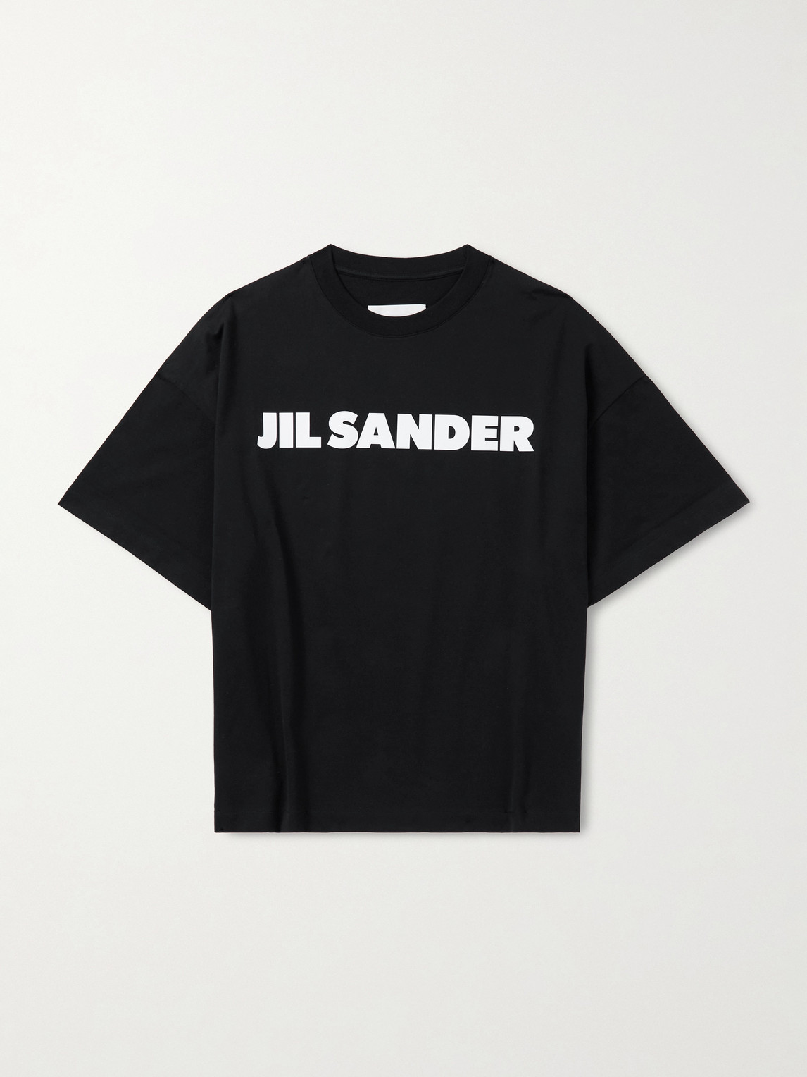 Jil Sander Cotton-Jersey T-Shirt In Black - 40% Off | Editorialist